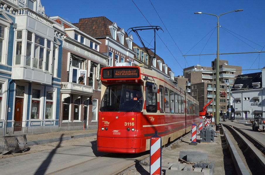 Test geslaagd voor vernieuwde route tram 1 - Haags Openbaar Vervoer Museum